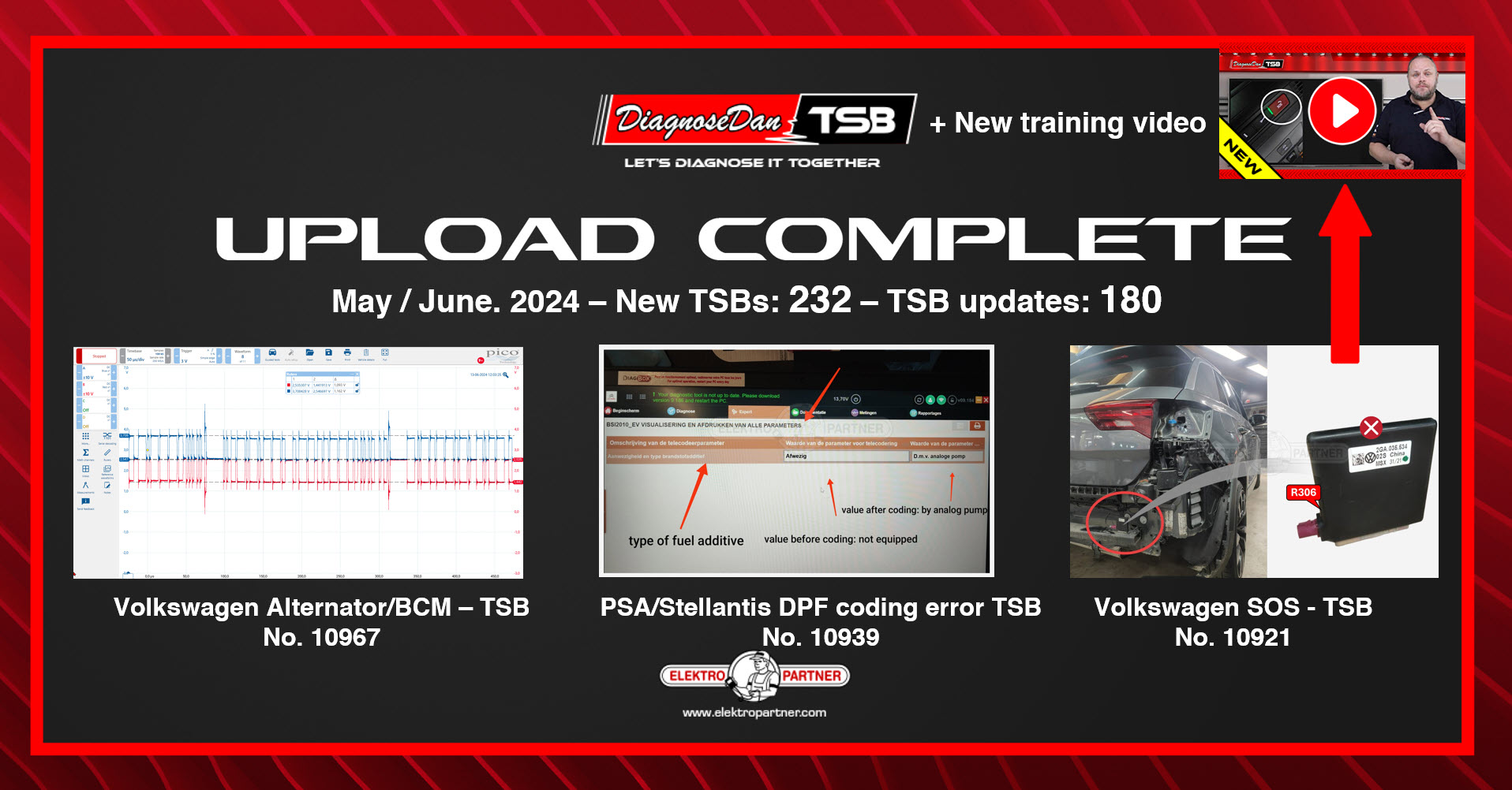 232 New TSBs uploaded June 2024 - DiagnoseDan